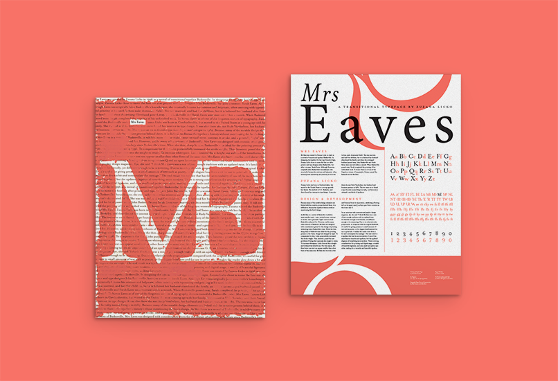 Mrs Eaves Poster | Susan Pallmann's Design Portfolio